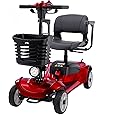 Amazon.com: Mbxcooter M1 15 Miles 4-Wheel Mobility Scooter for Adults/Seniors, 350W Powered ...