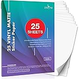 Amazon.com: Premium Printable Vinyl Sticker Paper for Your Inkjet and ...
