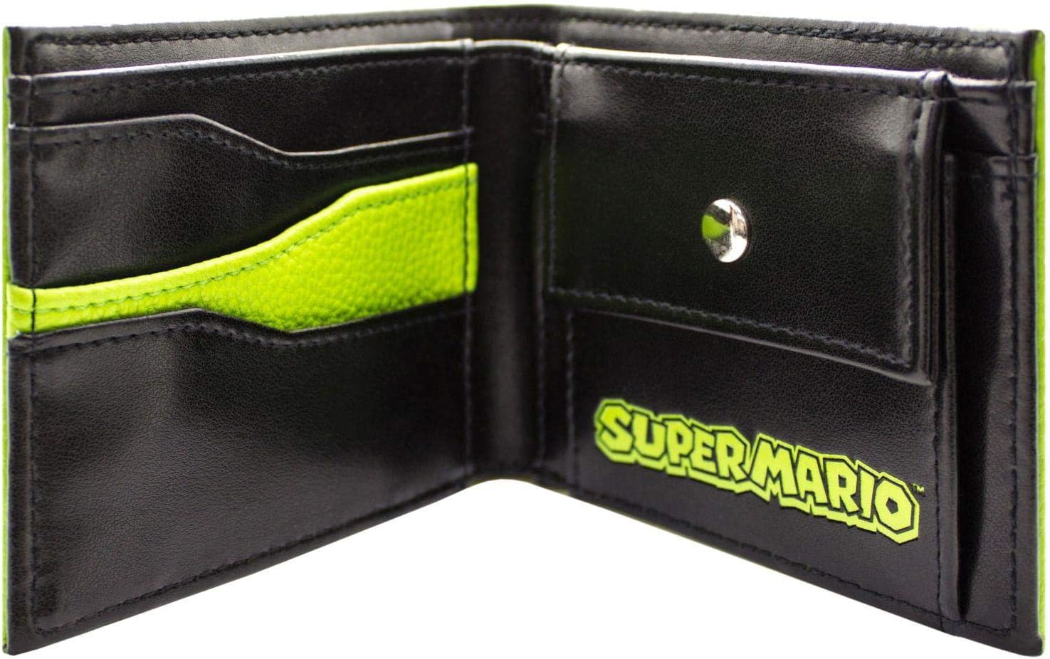 Super Mario World Yoshi Textured Style Green Bi-Fold Wallet – BigaMart