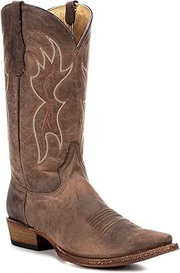 Amazon.com | Circle G Men's Basic Western Boot Snip Toe - L5093 | Boots