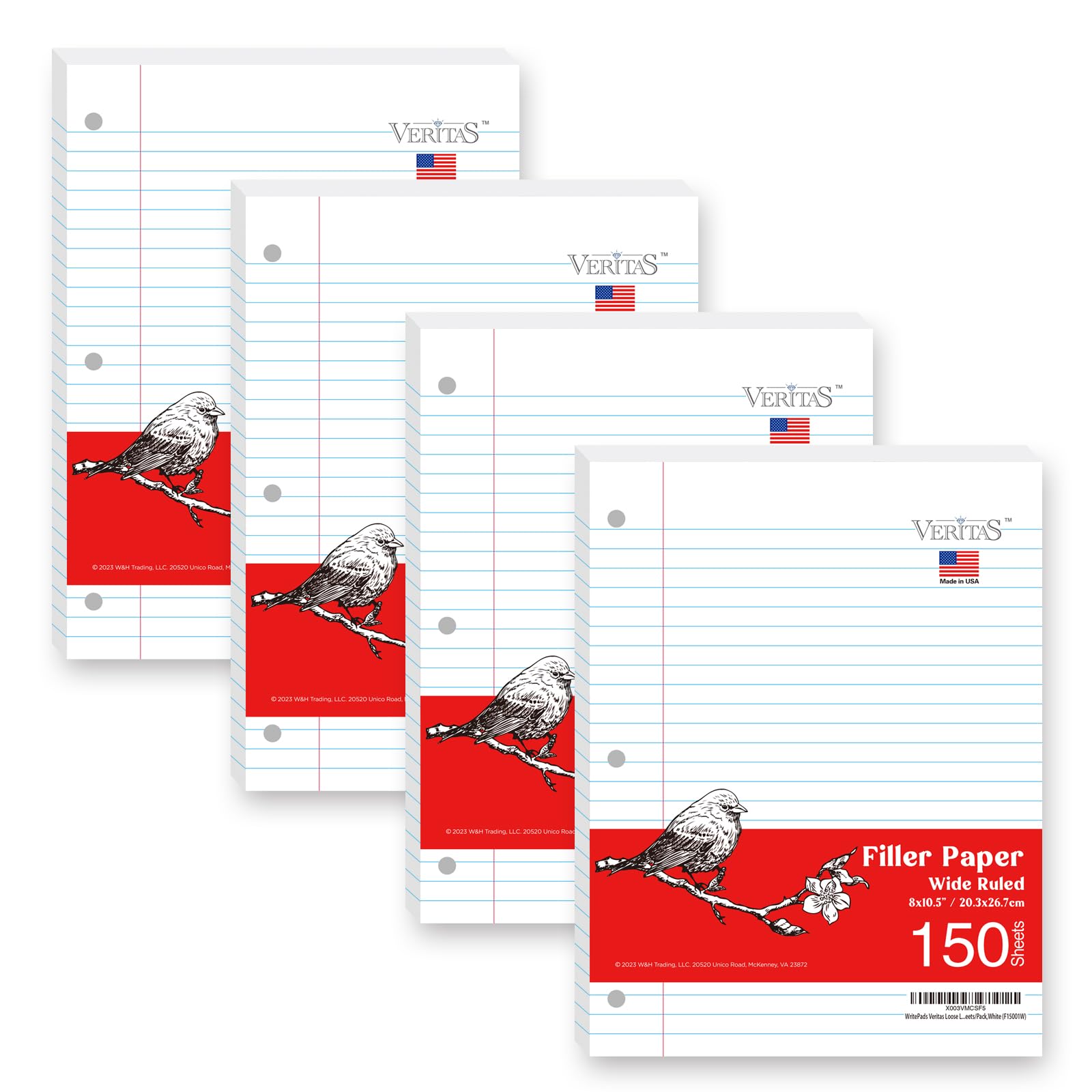 Mua WritePads Notebook paper Loose Leaf Paper, Standard 8"x10-1/2" Wide ...