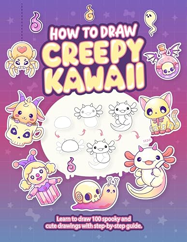 How To Draw Creepy Kawaii: Learn To Draw 100 Spooky and Cute Drawings ...