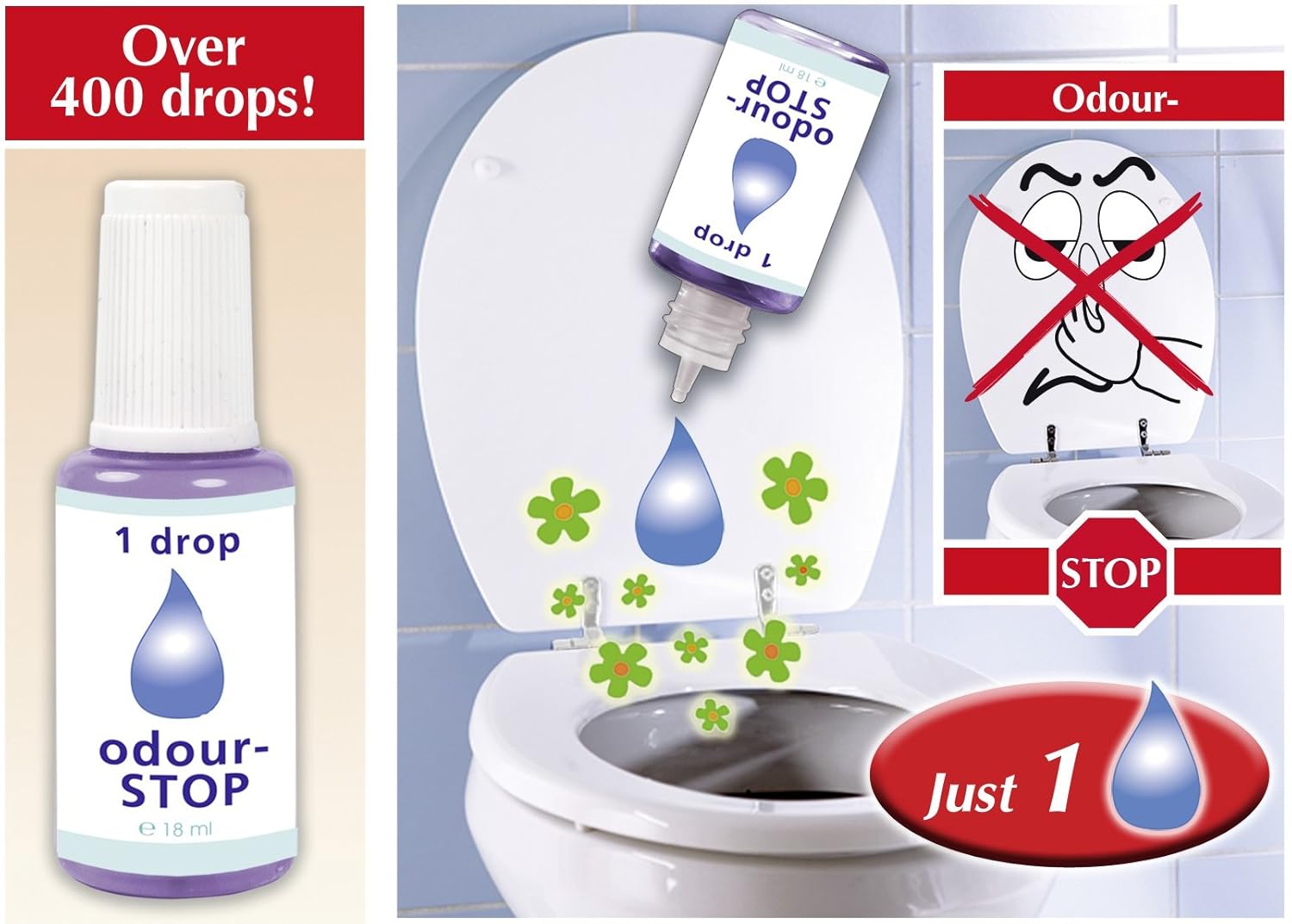One Drop - Toilet Odour Neutraliser - Fresh Mint Fragrance - Camping ...