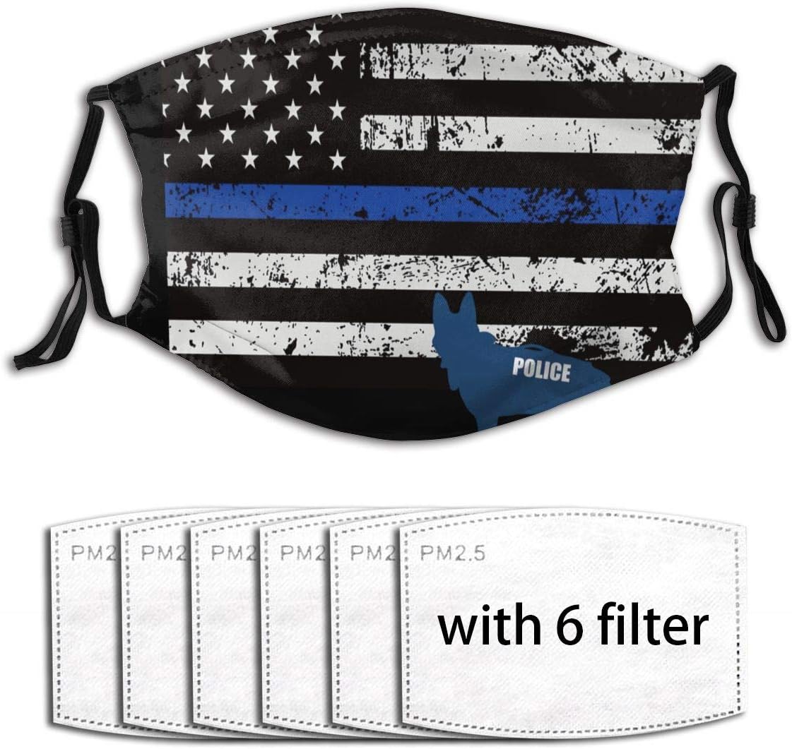 American Police Dog Flag Black - - Amazon.com