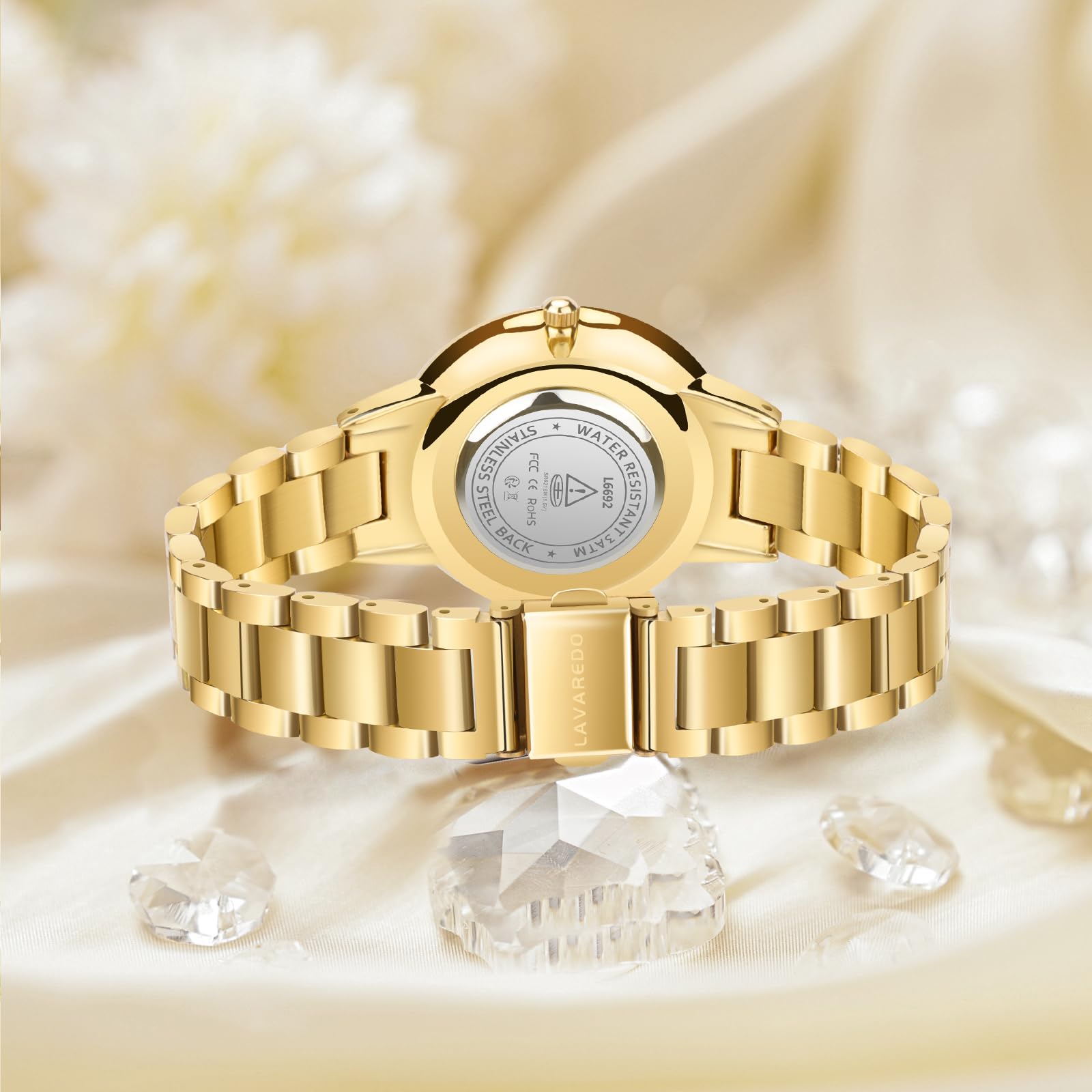 Mua L LAVAREDO Women's Bracelet Watch,Dainty Luxury Gold Watches for ...