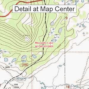 Amazon.com : USGS Topographic Quadrangle Map - Mosquito Lake, Wyoming ...