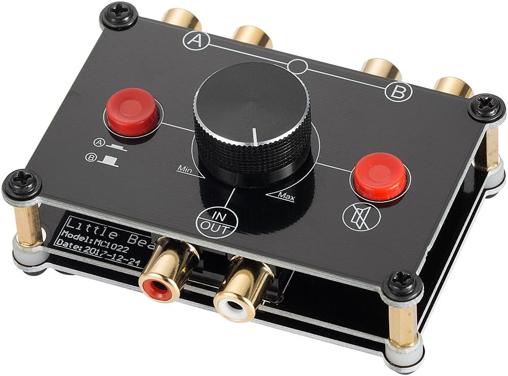 Nobsound Little Bear MC1022 Mini 2(1)-IN-1(2)-OUT RCA Stereo Audio ...