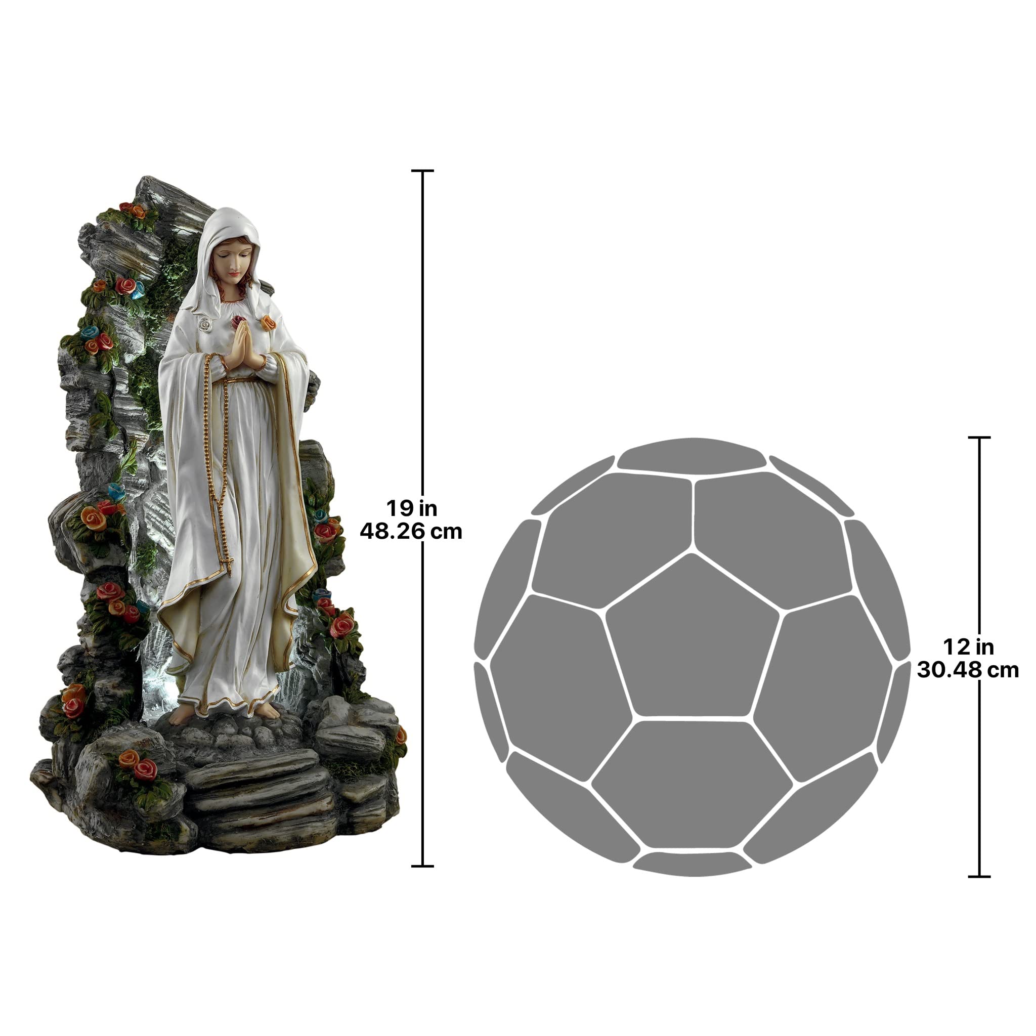 Mua Design Toscano Blessed Virgin Mary Religious Illuminated Garden ...