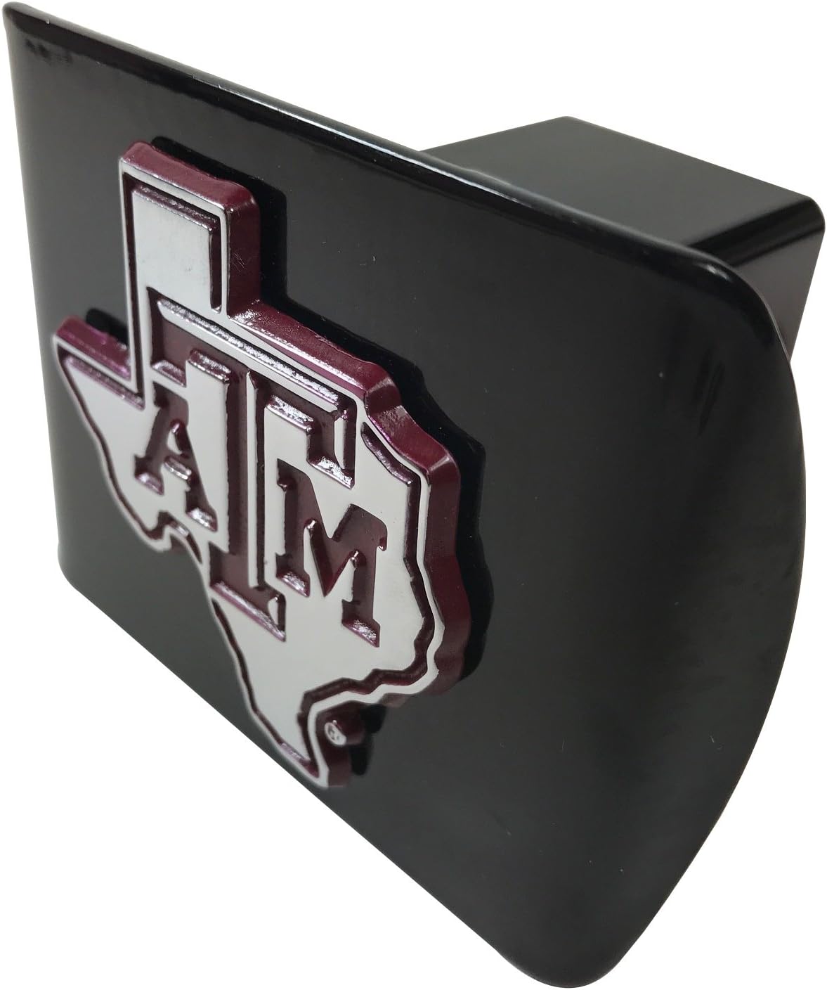 Amazon.com: Texas A&M State Shaped Emblem with Maroon trim on Black ...