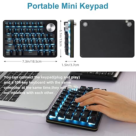 Mua Koolertron One Handed Mechanical Gaming Keyboard with 24 Macro Keys ...