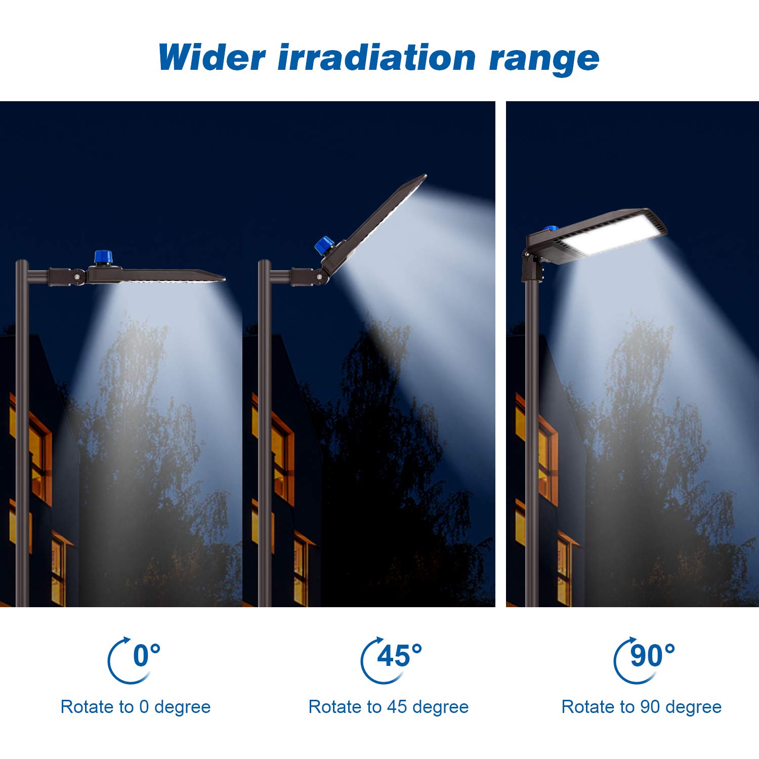 Mua Juyace 300W LED Parking Lot Light Slip Fitter Mount Dusk to Dawn LED Outdoor Lighting ...