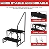 RV Steps with Handrail, Portable 1 Step RV Stairs Update 3.0, Heavy ...