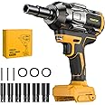 Cordless Impact Wrench 1/2 inch for Dewalt 20V Battery, 900FT-LBS(1200N.m) Driver Brushless ...