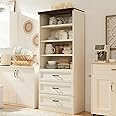 Amazon.com: vimitty 72" Tall Storage Cabinet, Farmhouse Kitchen Pantry ...