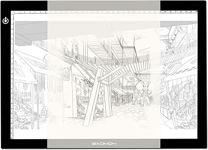 GAOMON B4 Size LED Light Box 5 Millimeters Ultrathin Light Pad USB Art ...