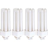 (Pack of 4) 13-Watt Single Tube 2 Pin GX23 (see photos) Base - 3500K ...