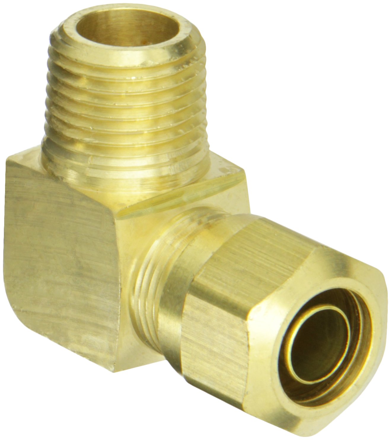 Pack of 1 Adapter Nylon Tubing to Male Pipe Vis Brass DOT Air Brake Compression Fitting 5/8 OD x ...