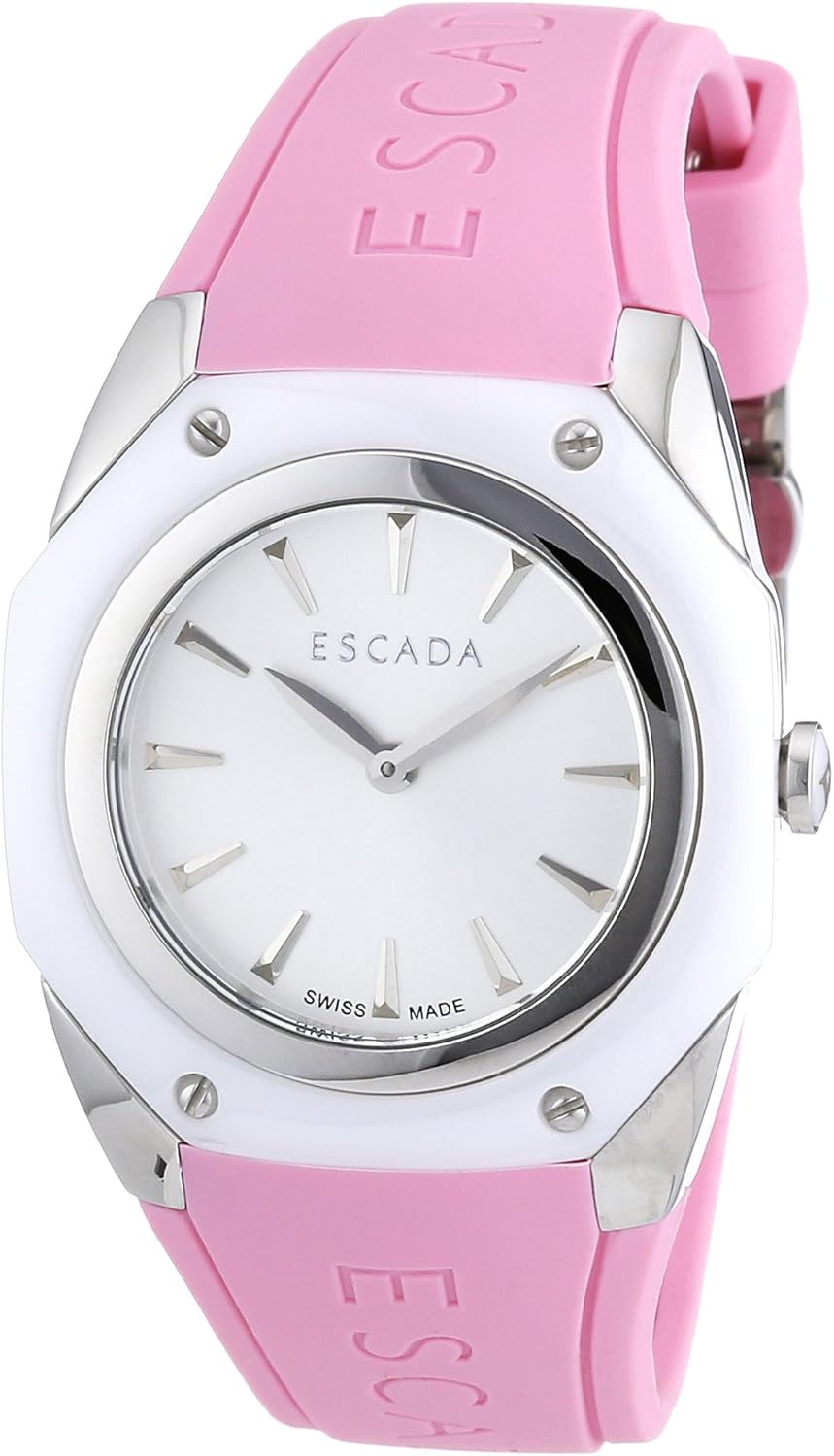 Escada Women's Quartz Watch Naomi E2500061 with Plastic Strap: Amazon ...
