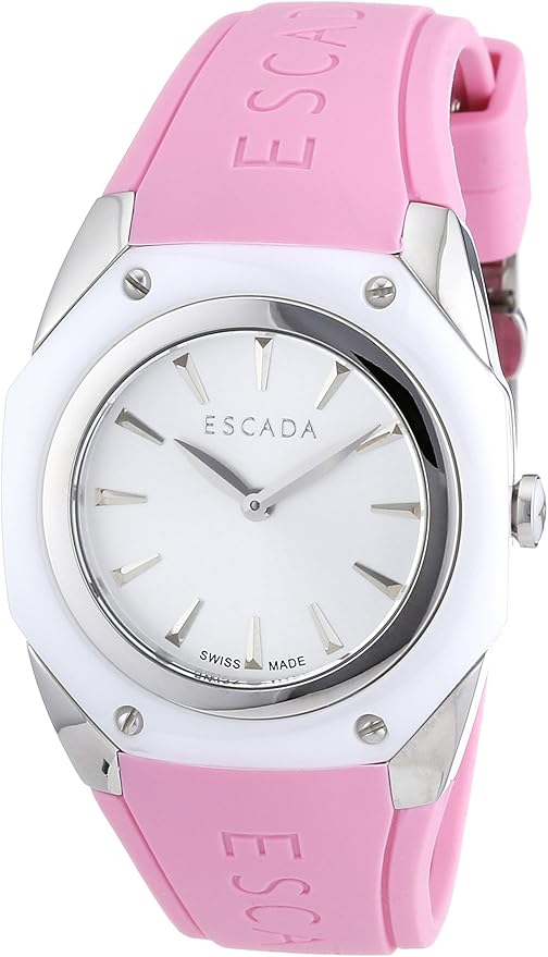 Escada Women's Quartz Watch Naomi E2500061 with Plastic Strap: Amazon ...