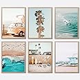 Amazon.com: Aimery set For 6 Summer Beach Wall Art Tropical Summer ...