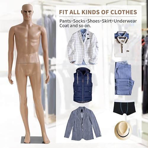 Full Body Mannequin 73 Inch 73” Male Mannequin Torso With Stand – Full ...