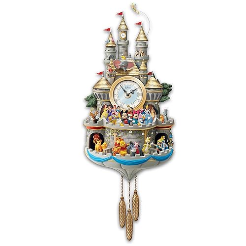 The Bradford Exchange Disney Timeless Magic Musical Wall Cuckoo Clock ...