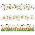Amazon.com: JarThenaAMCS 69Ft Spring Daisy Bulletin Board Border White ...