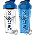 Amazon.com: VELOMIX -2 Pack- 28 oz Protein Shaker Bottles for Protein ...