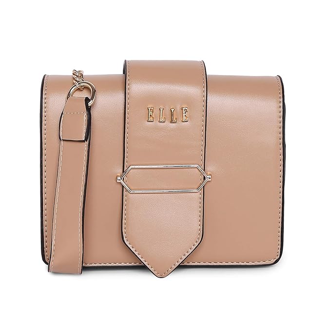 ELLE Women's Sling Handbag (Brown) : Amazon.in: Shoes & Handbags