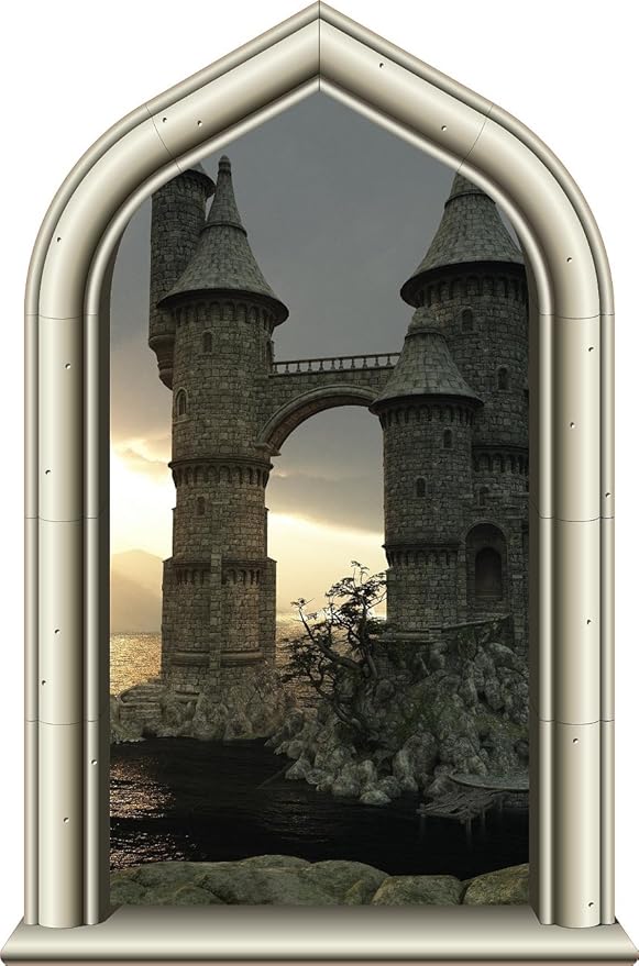 Amazon.com: 24" Castle Window Princess Instant View Fairy Tale Castle ...