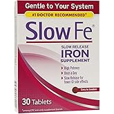 Amazon.com: Slow Fe Iron Supplement Tablets for Iron Deficiency, Slow ...