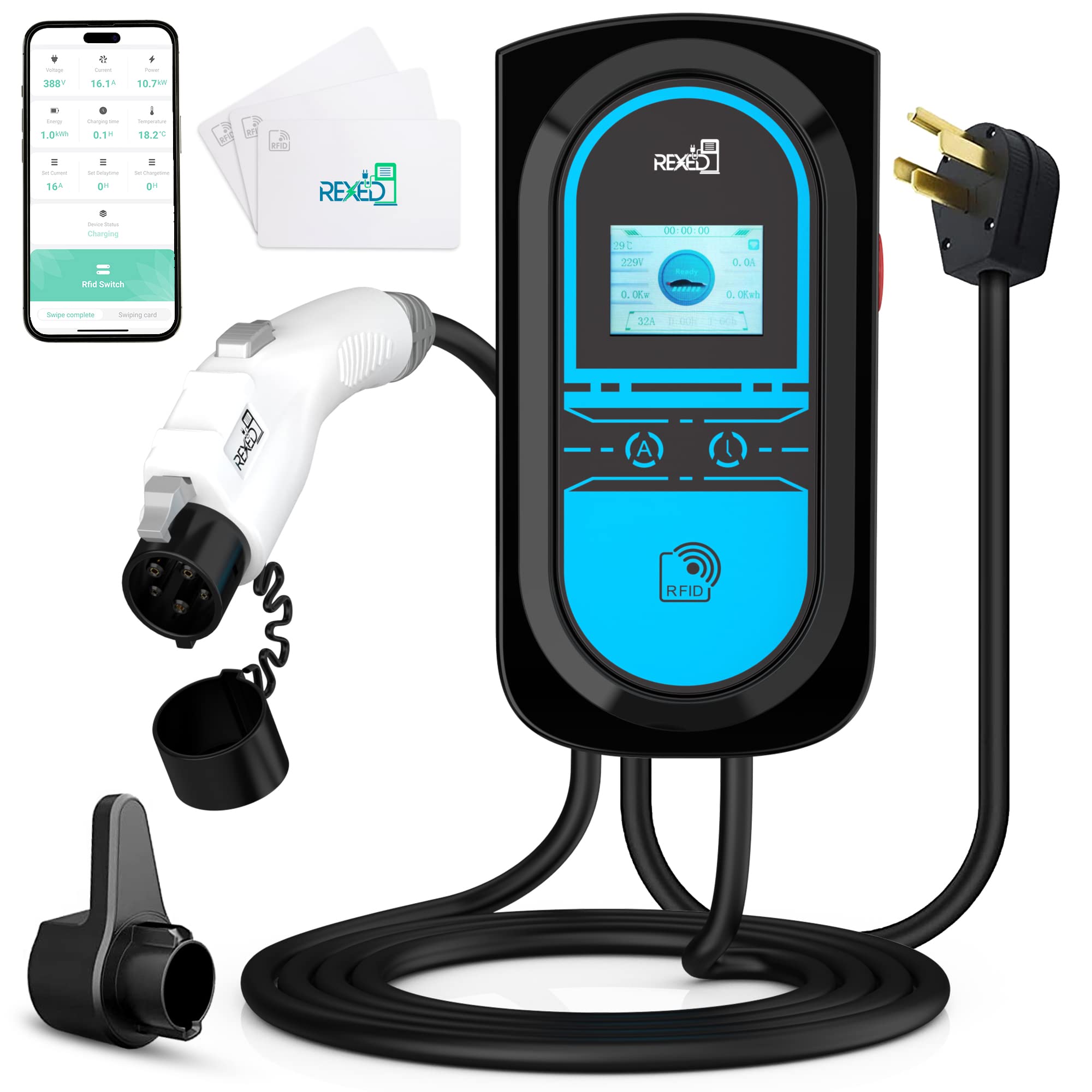 Mua REXED Chargepoint Level 2 Charger NEMA 1450 – Type 1 Level 2 Ev ...