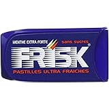 Frisk Pastilles Rafraîchissantes Sans Sucres À La Menthe Forte - Boîte ...