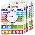 Amazon.com: La Hora Spanish Chart for Preschool to Gradeschool Kids ...