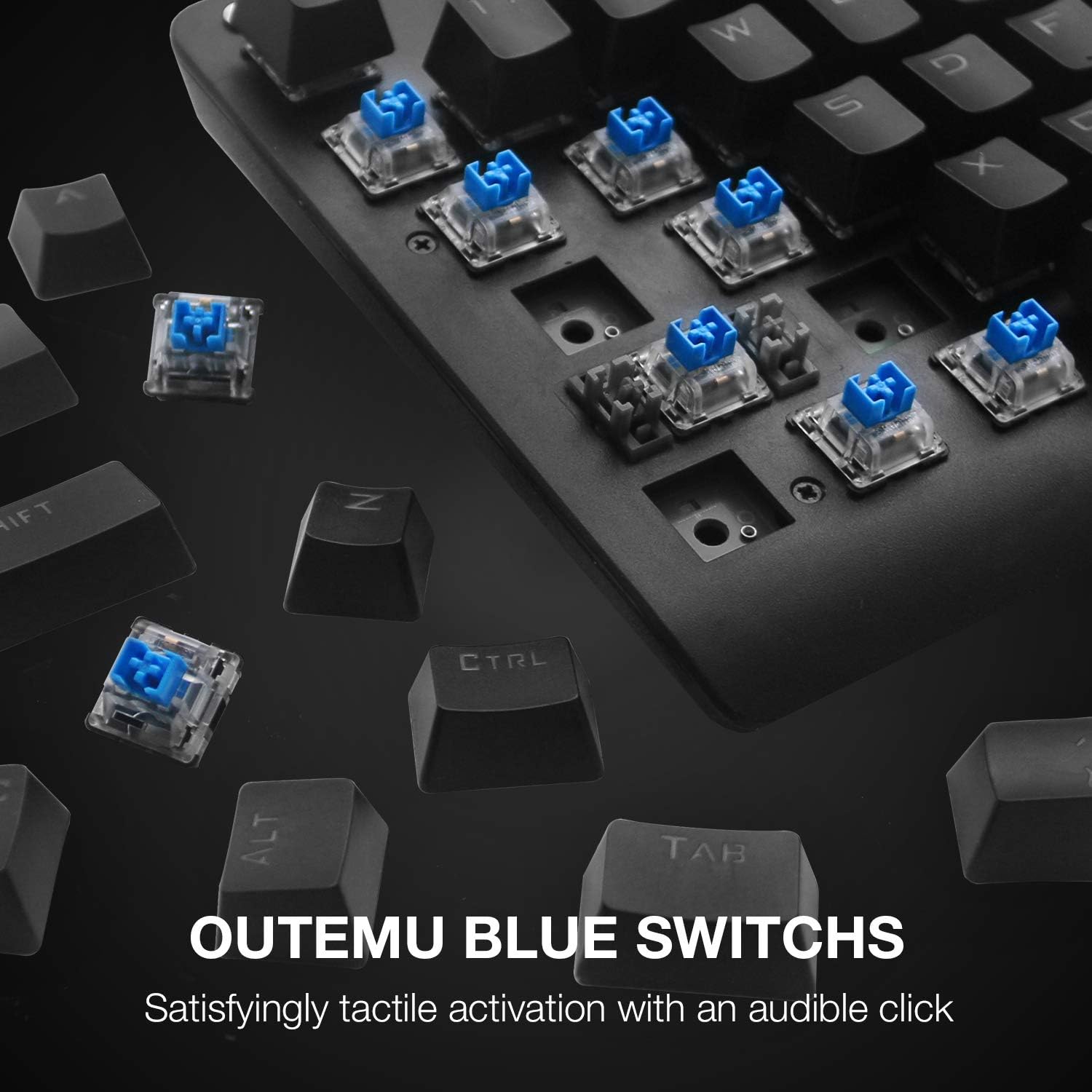 Mechanical Keyboard, E-YOOSO K600 LED Rainbow Backlit Mechanical Gaming ...