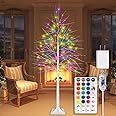 Amazon.com: 7FT Colorful LED Birch Tree with 17 Colors & 8 Modes, Timer ...