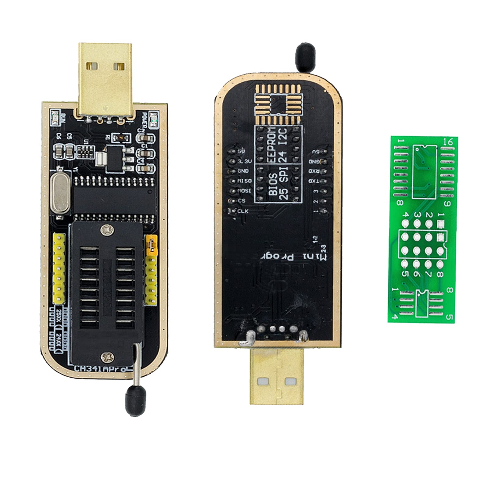 USB Programmer CH341A 24 25 Series Flash Module With SOIC8 SOP8 Test ...