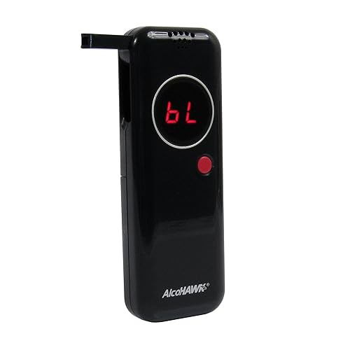 AlcoHAWK Ultra Slim Breathalyzer, Semi-Conductor Sensor Breath Alcohol ...