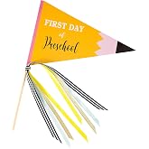 Amazon.com: CINPIUK First Day of School Flag DIY 2024 Back to School ...
