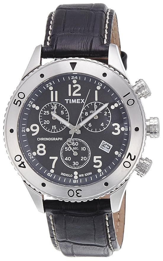 Buy Timex E-Class Chronograph Black Dial Men's Watch - T2M704 Online at ...