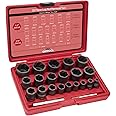 22PCS Bolt Extractor Set, 1/2" and 3/8" Drive Easy Out Stripped Locking ...