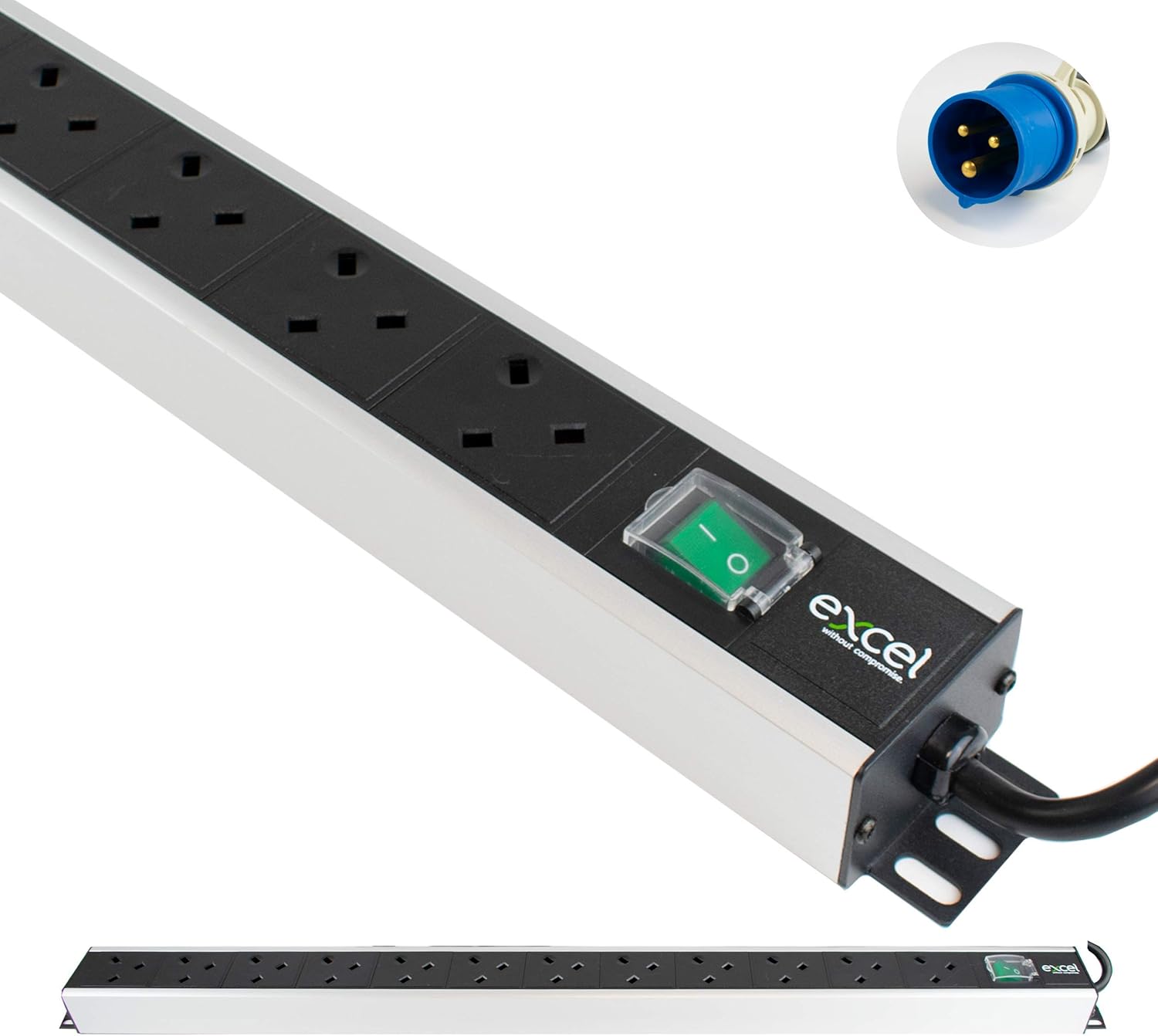 I-CHOOSE LIMITED 0U 10-Way Rackmount PDU Power Distribution Unit ...