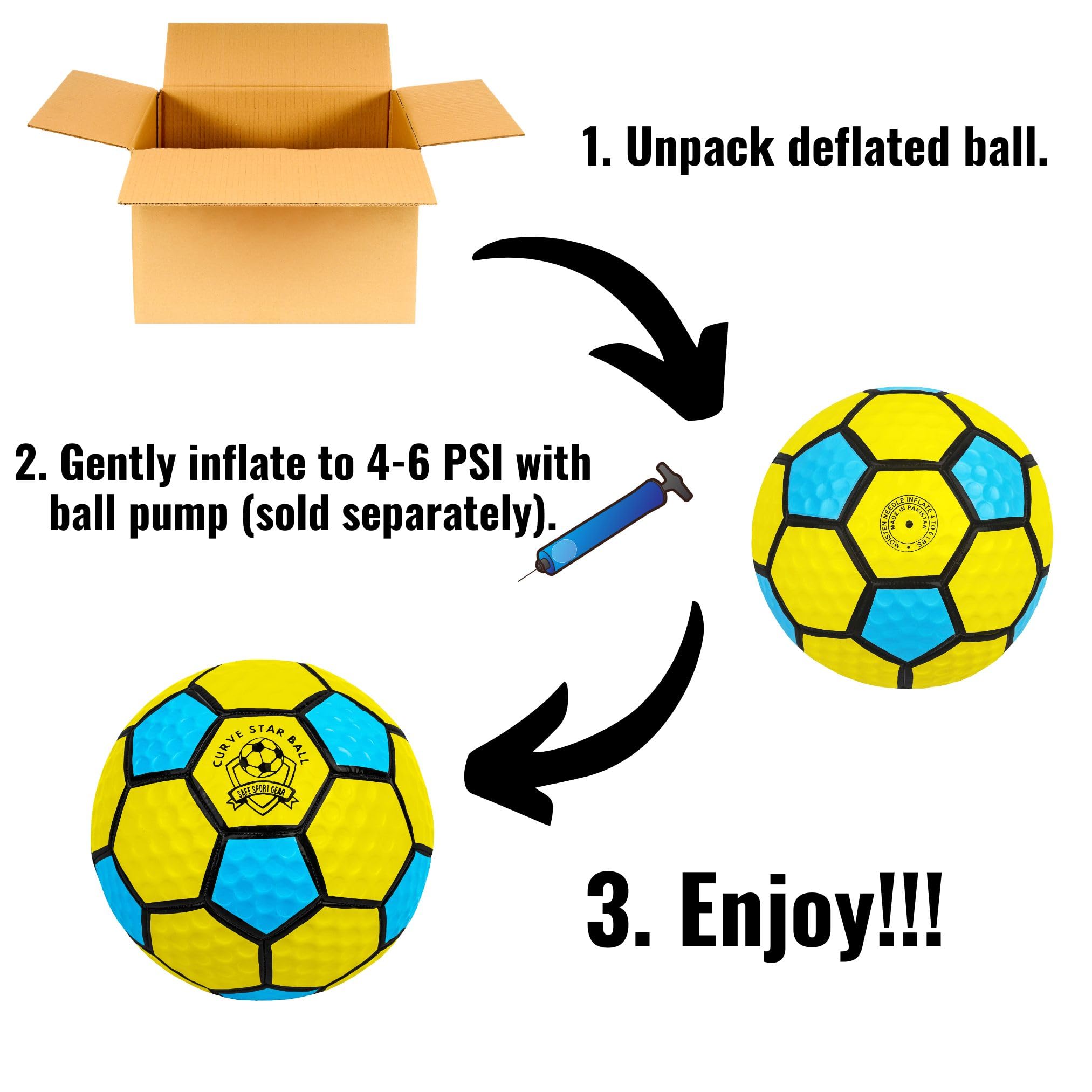 Mua Safe Sport Gear Curve Star Swerve Star Soccer Ball - Super Curving ...