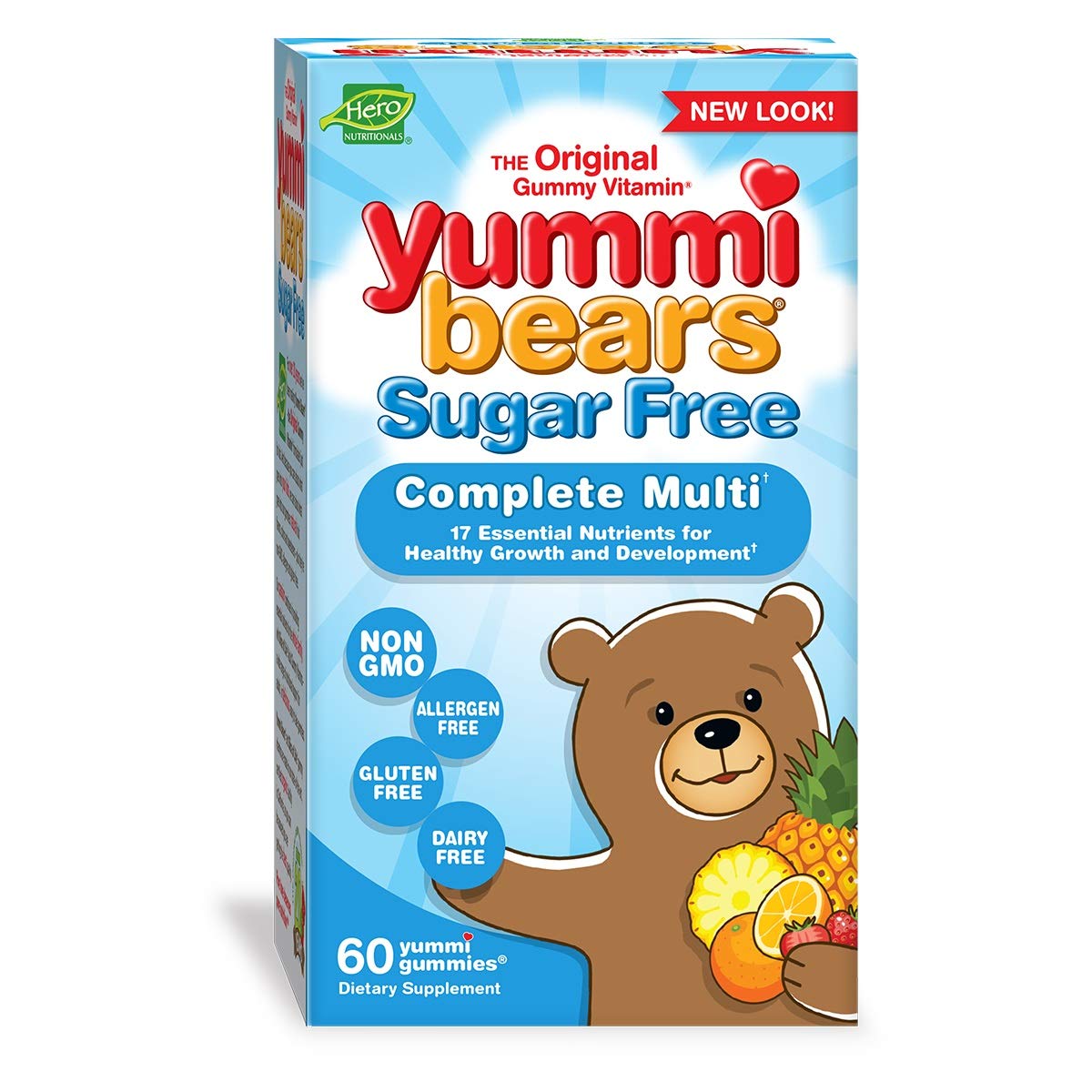 Yummy Bears Gummy Vitamin With Vitamind3 60 Gummies