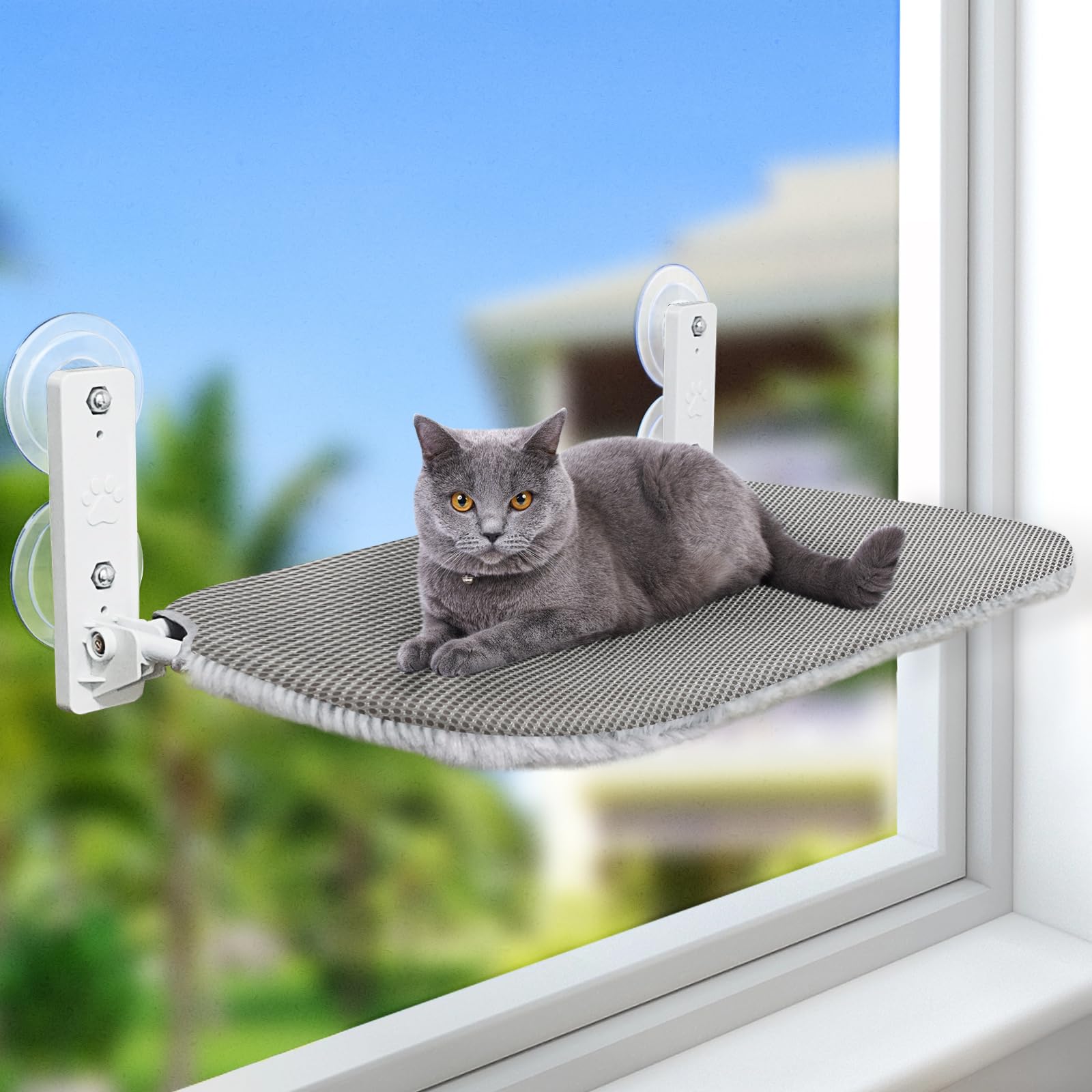 Sunhoo Cat Window Hammock Perch Cordless Perches Window Sill Seat Bed ...