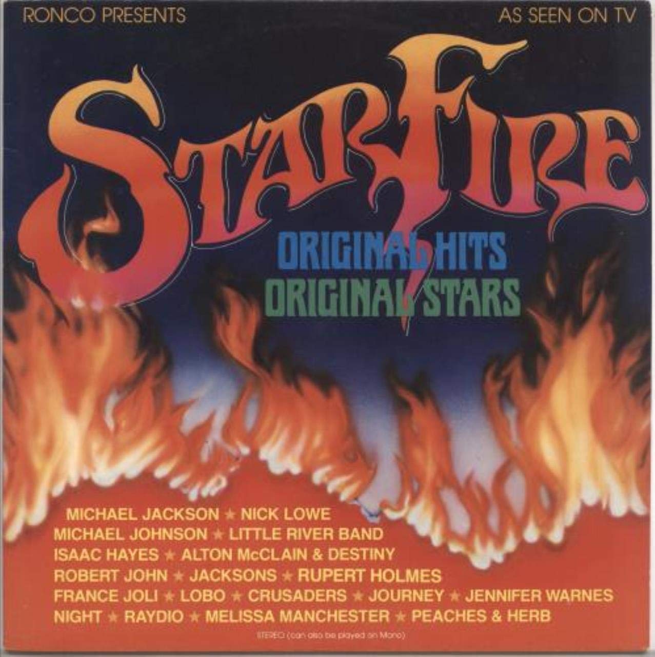 Various original artists - Ronco Presents: Starfire Original Hits ...