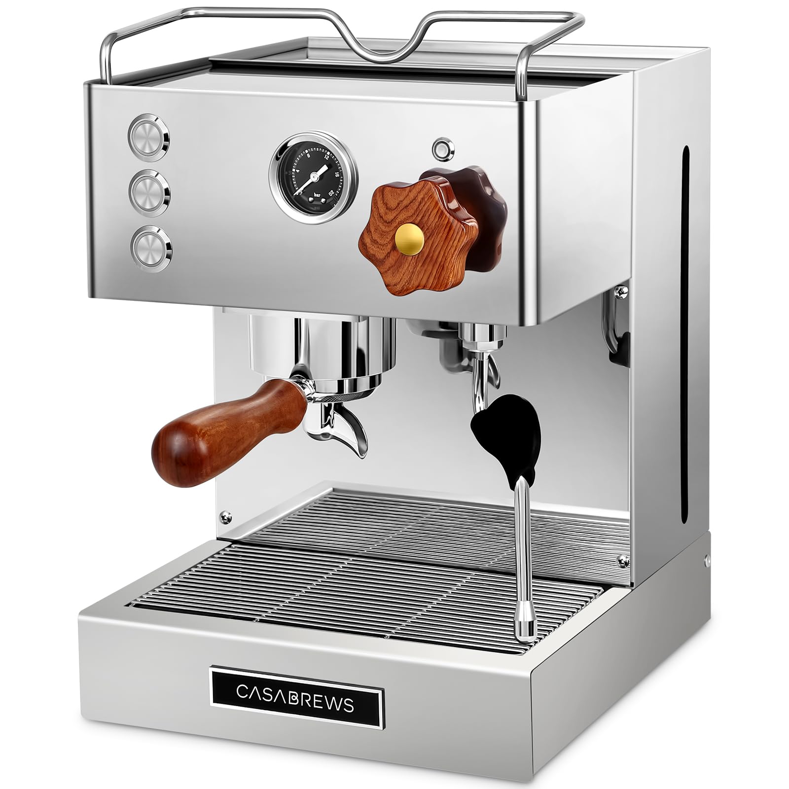 CASABREWS Italian Style Espresso Machine, Semi-Automatic Cappuccino ...