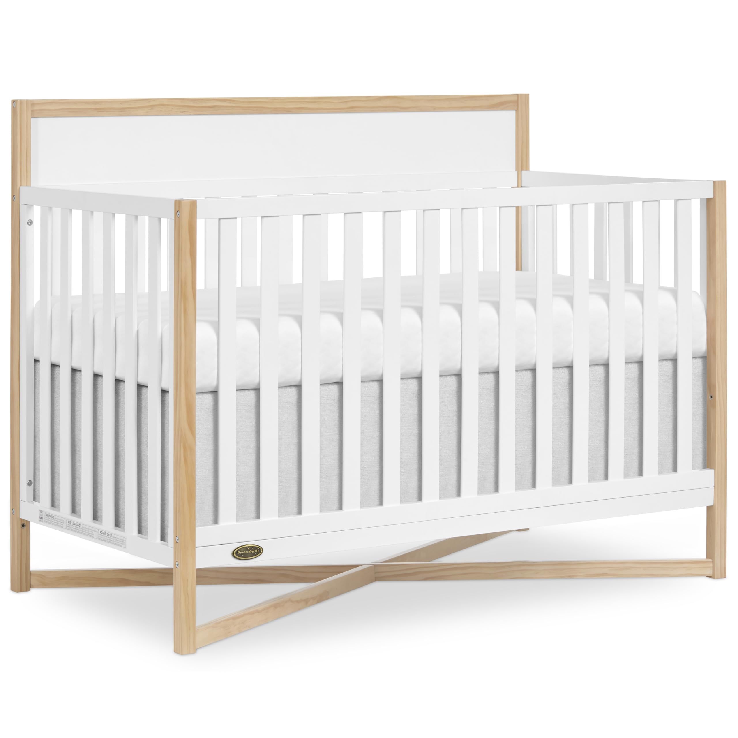 Dream On Me Owen 5-in-1 Convertible Full-Size Baby Crib in Vintage ...