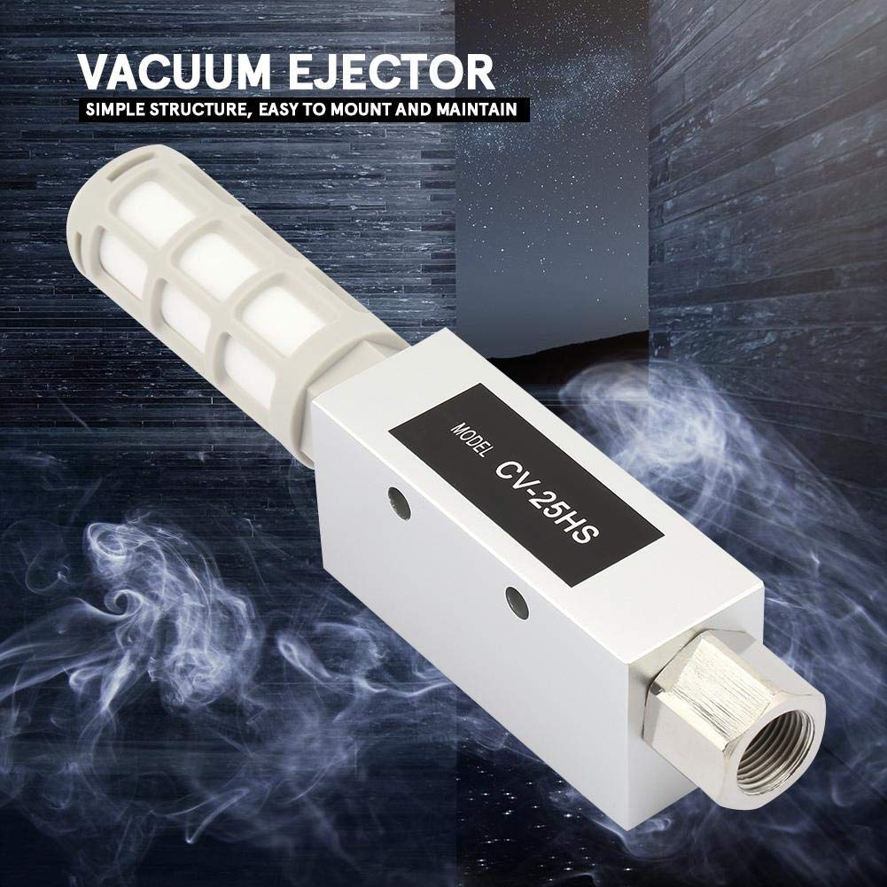 Akozon Vacuum Generator，CV-25HS Pneumatic Air Exhaust Vacuum Generator ...