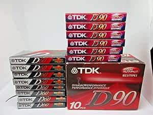 Amazon.com: TDK D90 Blank Cassette Tapes Pack of 10 Plus One: MP3 ...